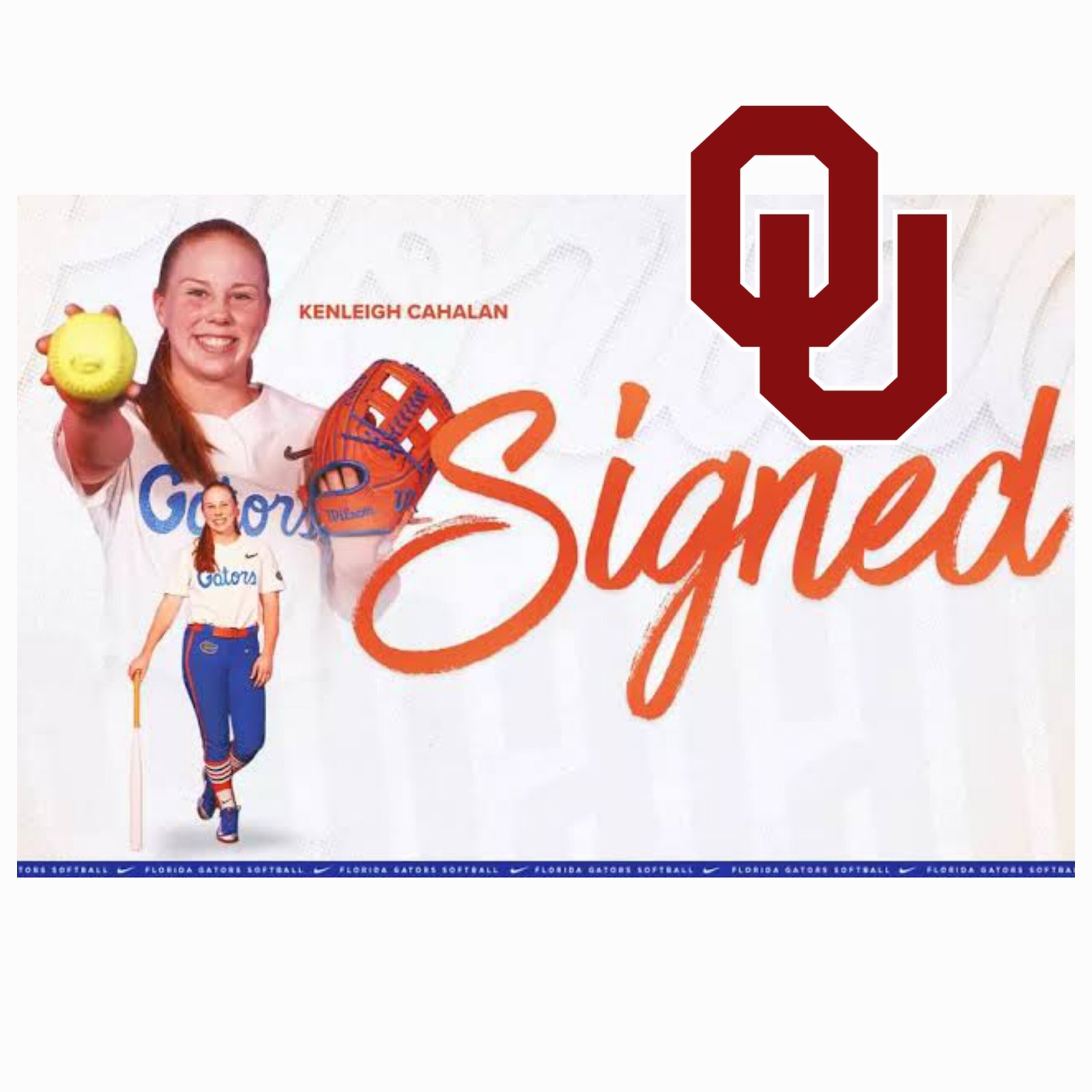 Gators' Kenleigh Cahalan Commits to Oklahoma Sooners Today....