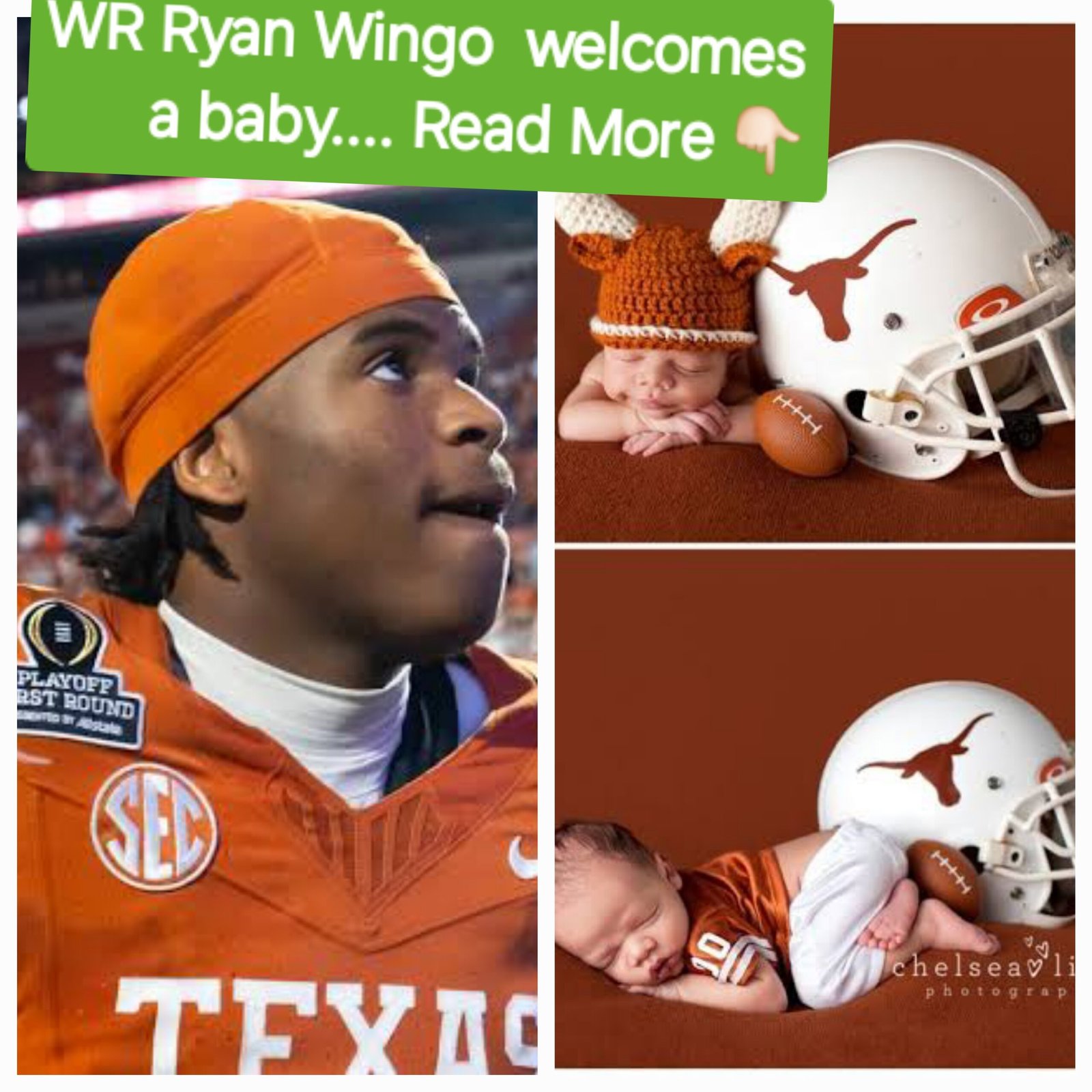 Great Joy for Hook 'Em Horns: WR Ryan Wingo Welcomes a Baby