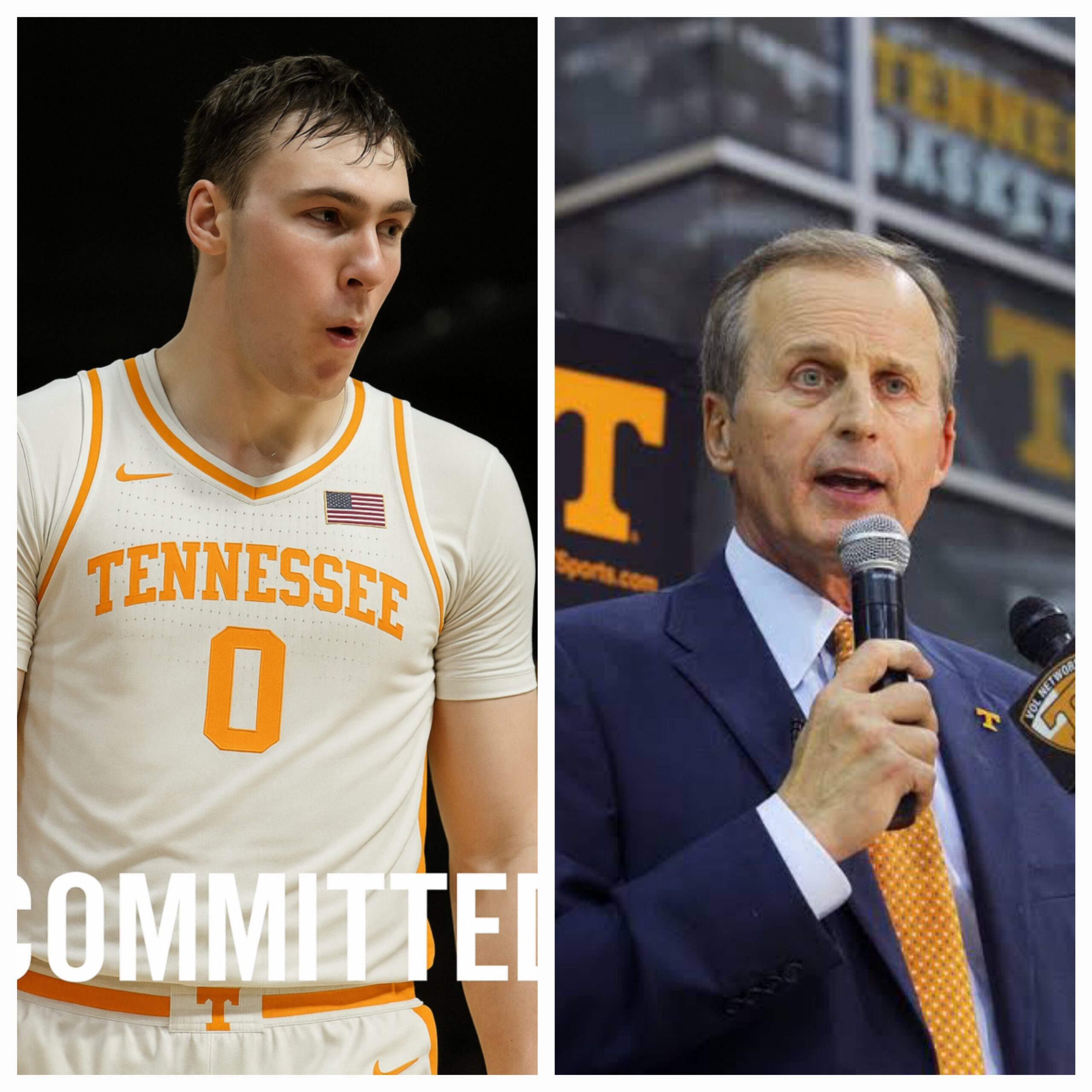 Tennessee Volunteers Basketball Coach Celebrates the Arrival...